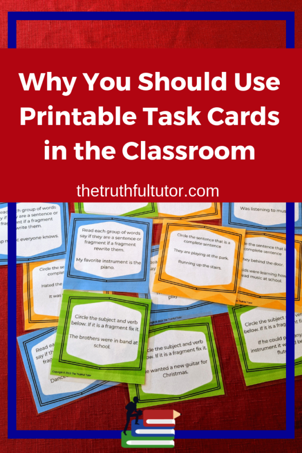 Why You Should Use Printable Task Cards in the Classroom - The Truthful ...