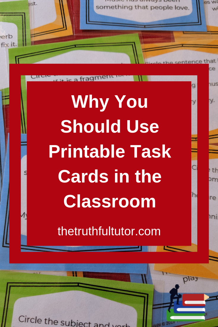 Why You Should Use Printable Task Cards in the Classroom - The Truthful ...