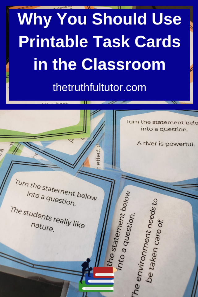 Why You Should Use Printable Task Cards in the Classroom - The Truthful ...