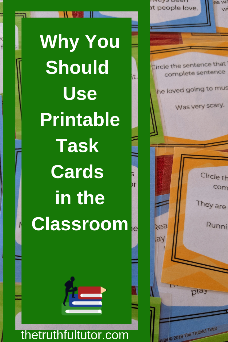 Why You Should Use Printable Task Cards in the Classroom - The Truthful ...