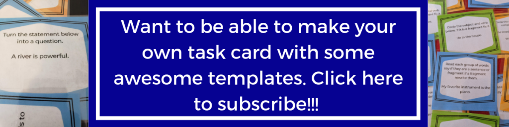 Why You Should Use Printable Task Cards in the Classroom - The Truthful ...