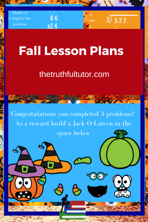 Fall Lesson Plans - The Truthful Tutors