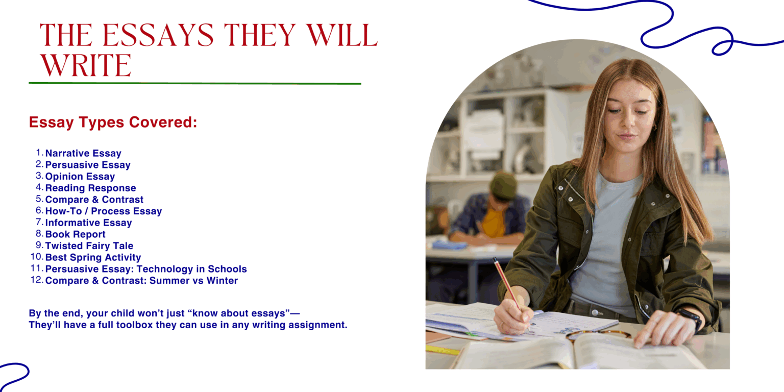 12 Week Mastering Essay Writing Course for Middle Schoolers - The ...